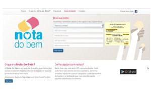 Nota do bem, suas notas fiscais podem ajudar alguém
